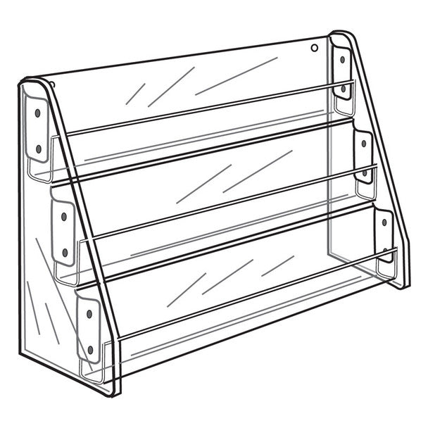 Sticker Display 6-Tier Acrylic Card Display Stand - Clear Shelves For ...