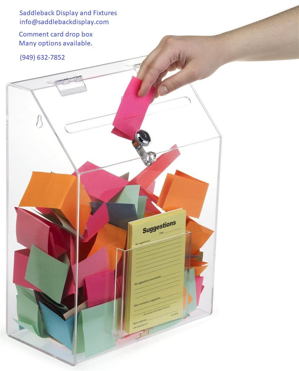 Comment Card / Drop Box Clear – Sd&f