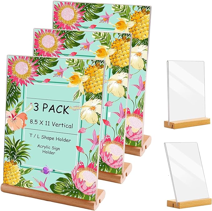 Wood Base Sign Holder 3 pack – Sd&f