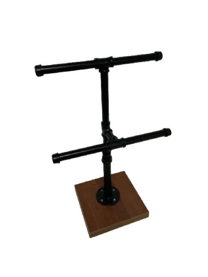 PIpeline Double Bar Counter Black – Saddleback Display