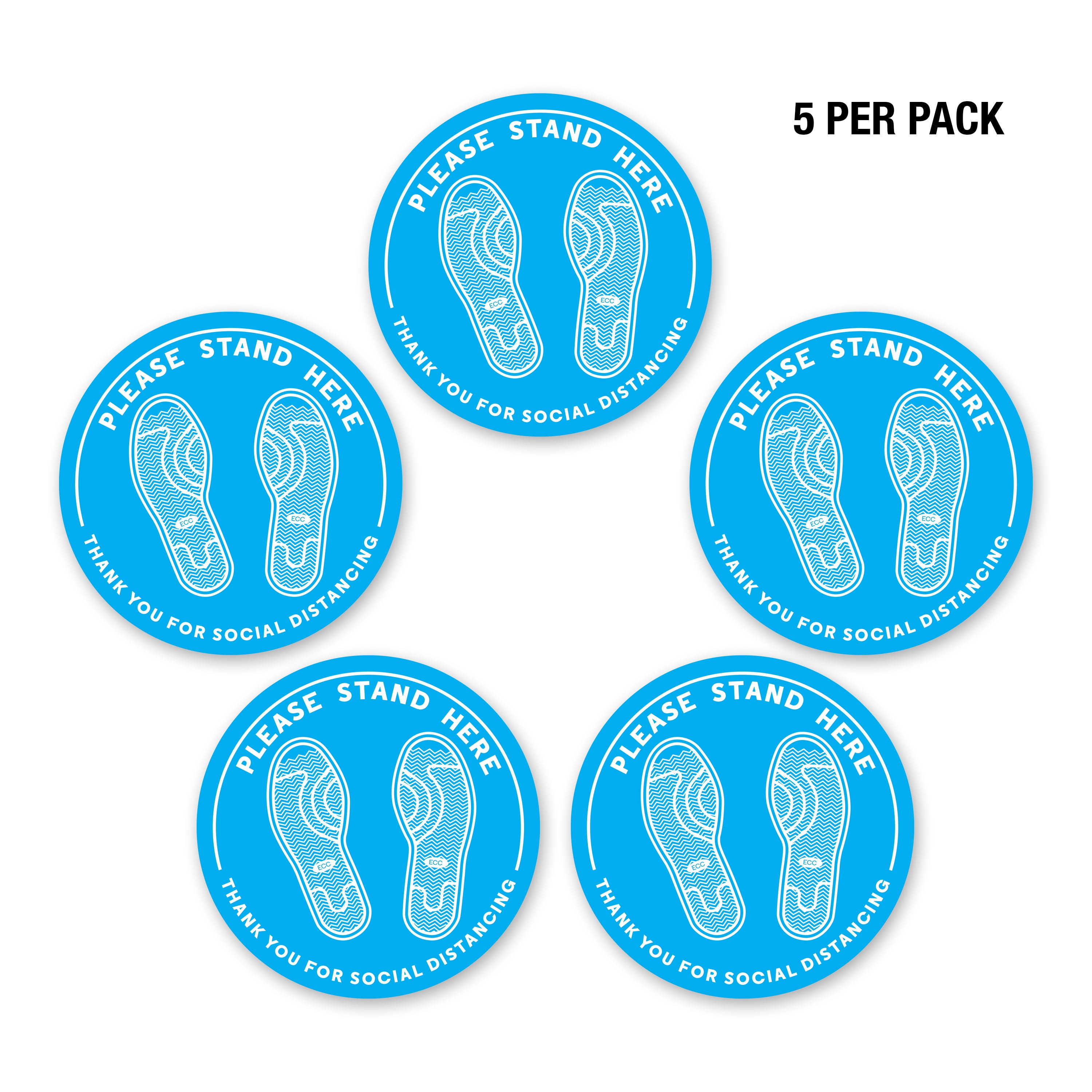 PPE Safety Floor Decal - Set of 5 – Sd&f